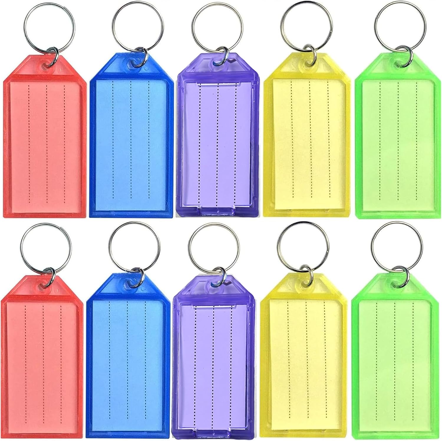 10 PCS Key Tags with Labels and Key Rings, Organize and Identify Your ...