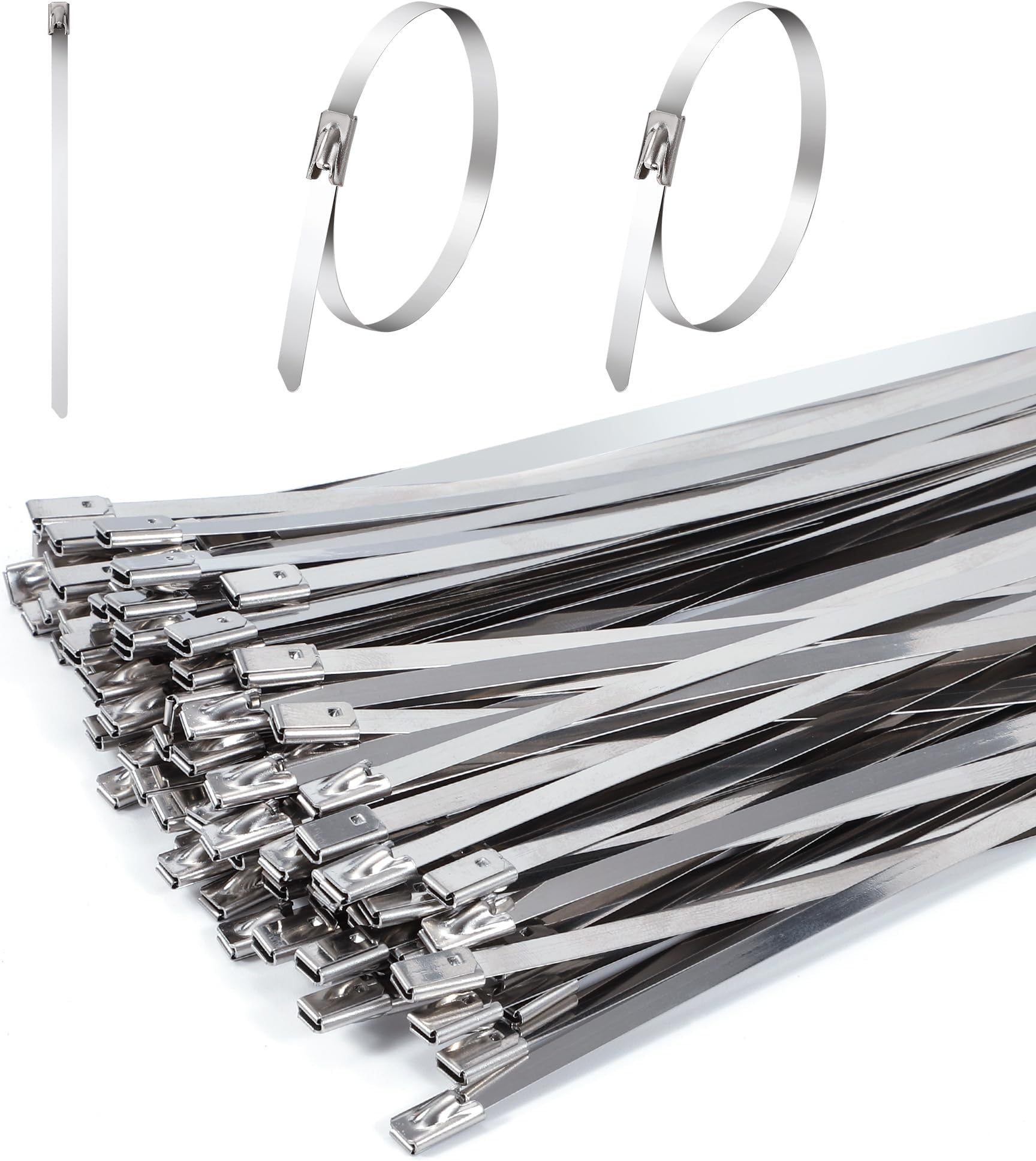 Attaches de Câble en Acier Inoxydable Collier de Serrage Métallique ...