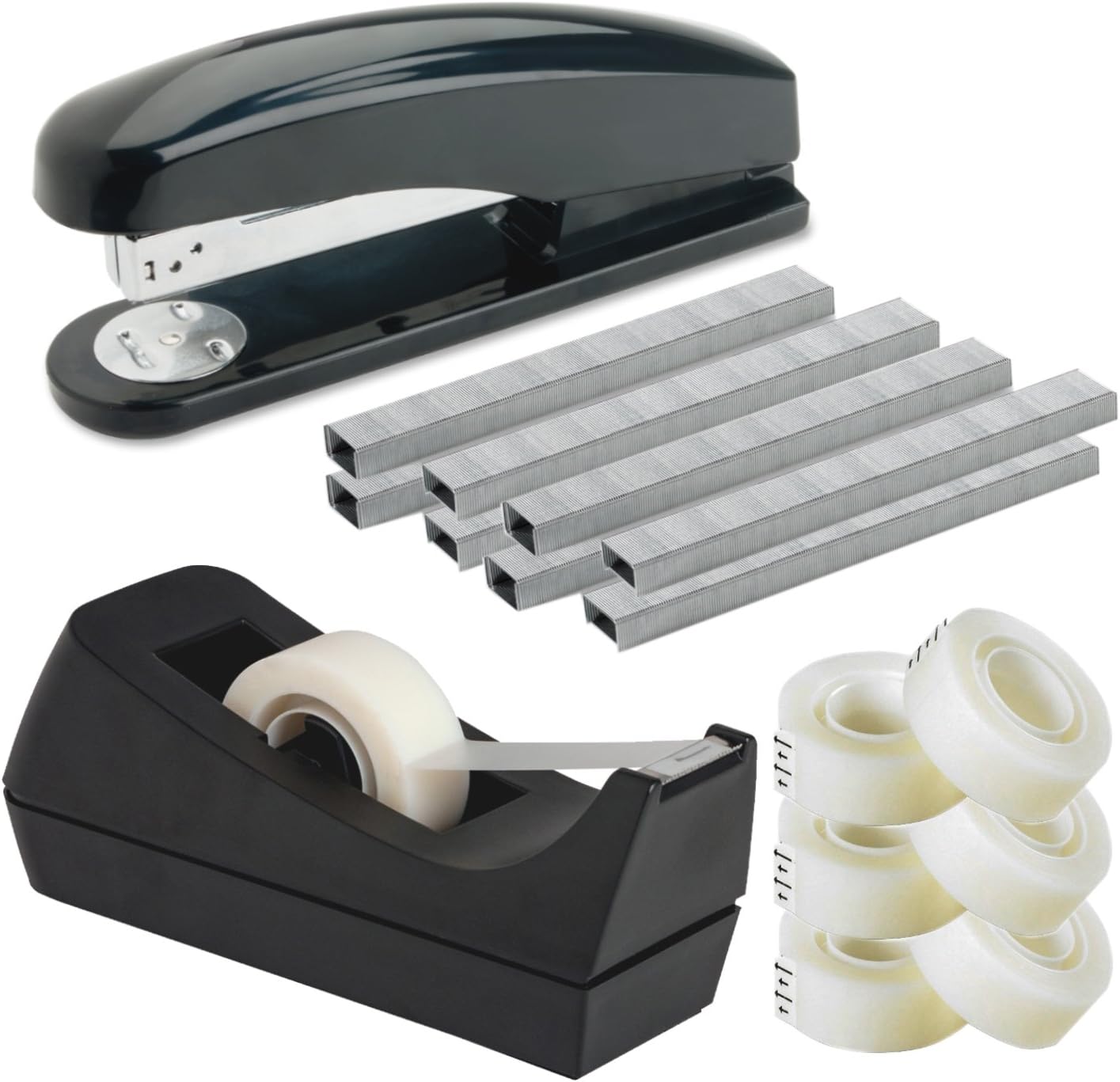 Amazon.com : Desktop Stapler Black, with 5000 Staples - with Desktop ...