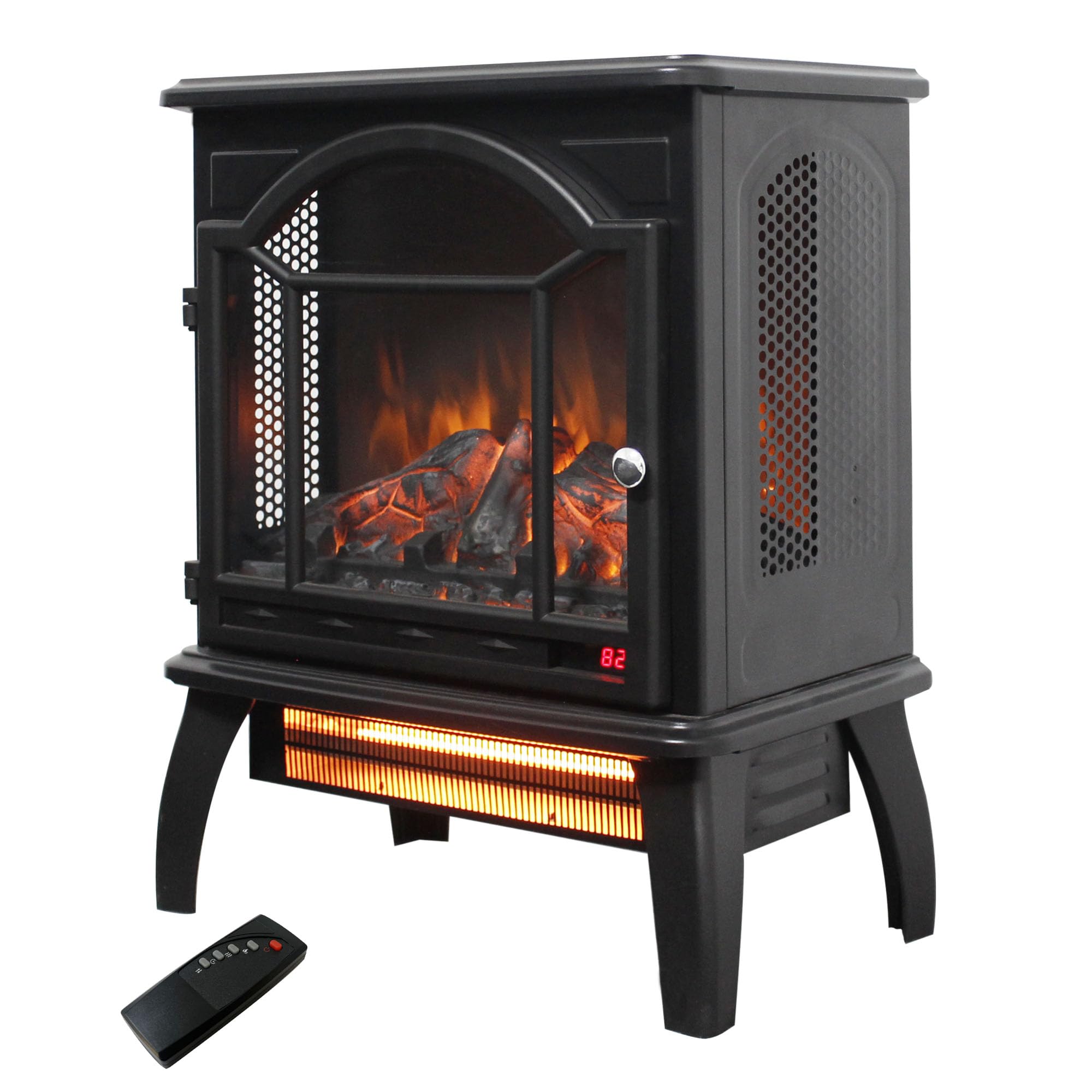 Amazon.com: Innoflame 18" Electric Fireplace Stove, Freestanding ...