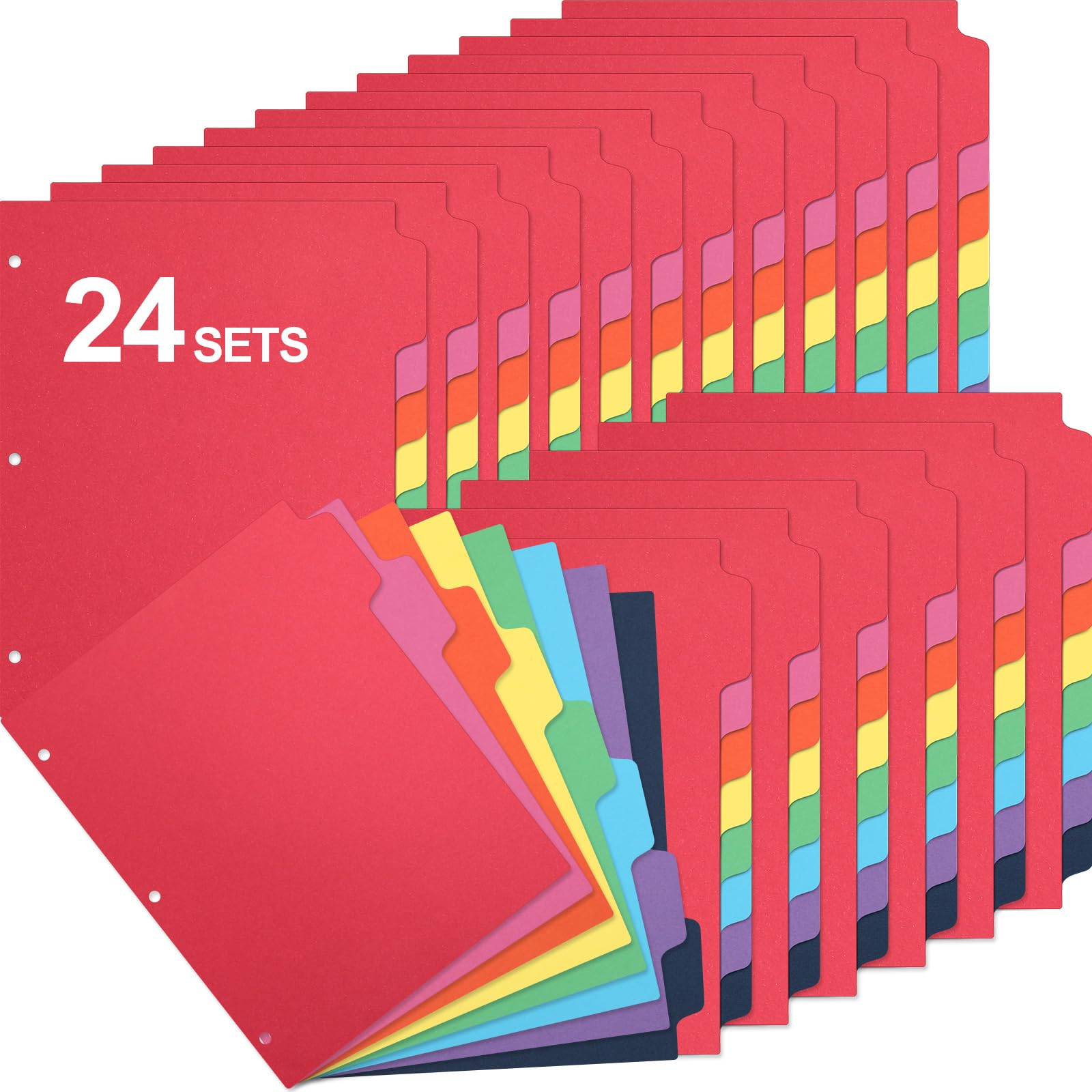 Snapklik.com : Thenshop 192 Pieces 24 Sets Binder Dividers