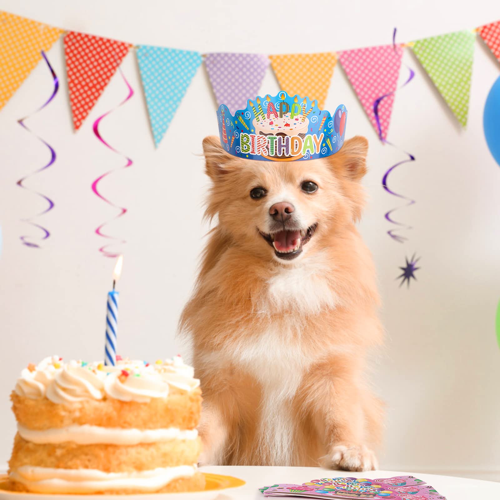 Snapklik.com : 30 Pieces Birthday Crowns For Classroom Adjustable Cute ...