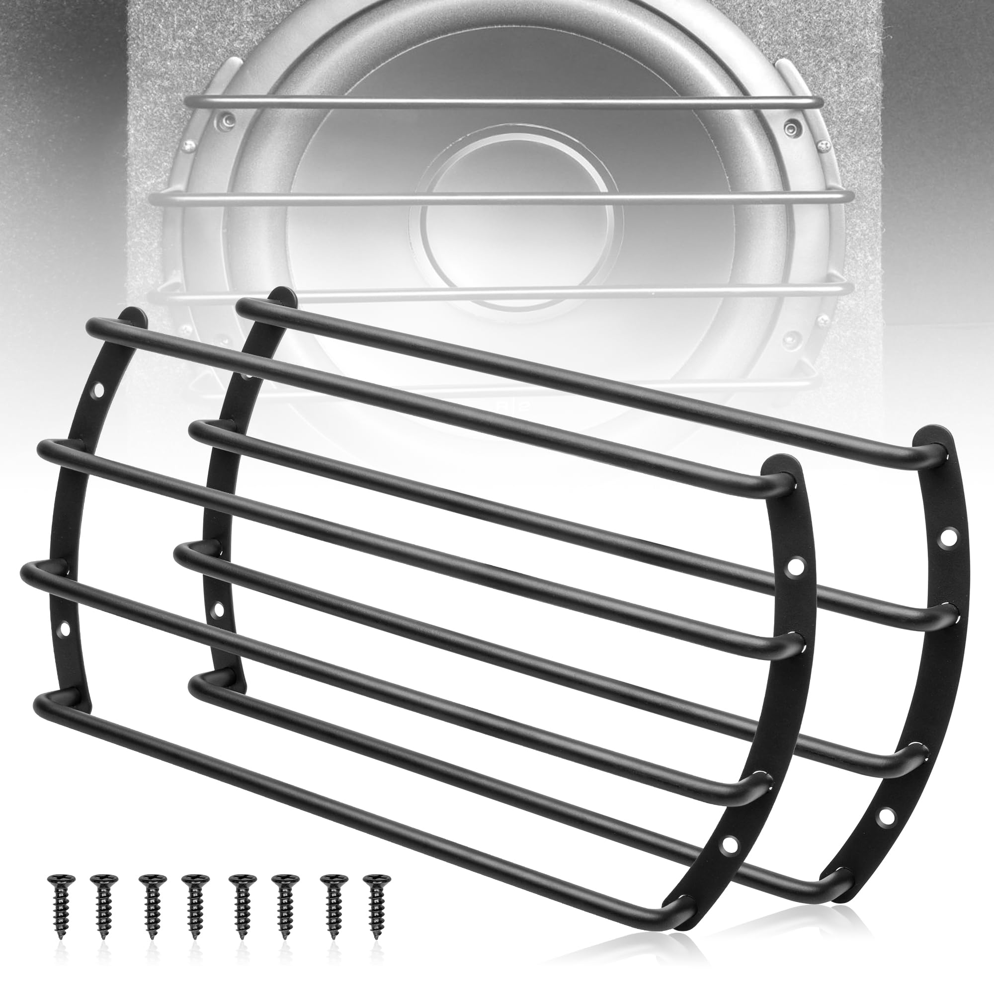 Amazon.com: NuIth 10 Inch Metal Subwoofer Grill, 4 bar Audio Speaker ...