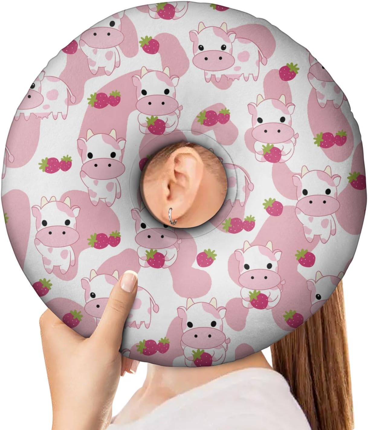 Amazon.com: FSSZMQSM Ear Piercing Pillow for Side Sleepers with Ear ...