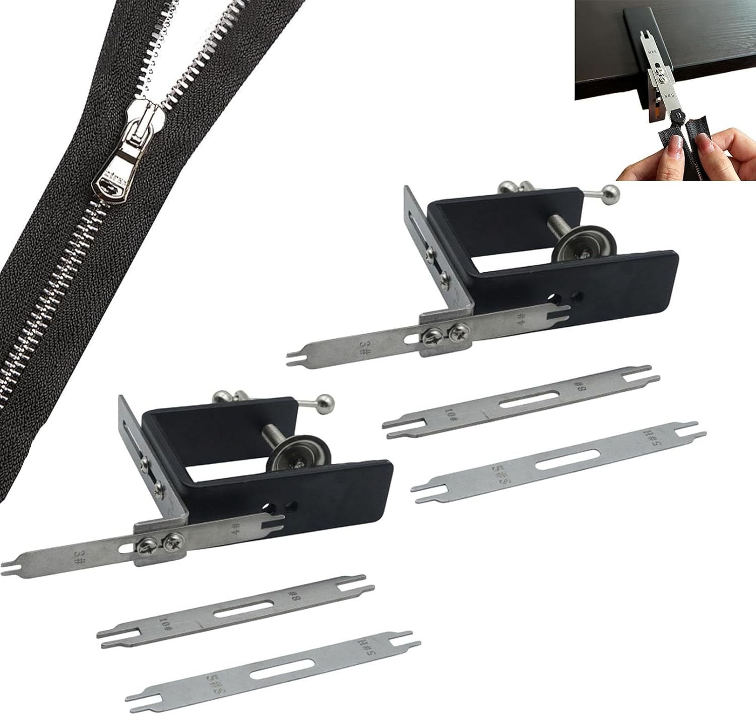 Zipper Jig Tool for Zipper Pulls,Sewing Zipper Installation Tool ...