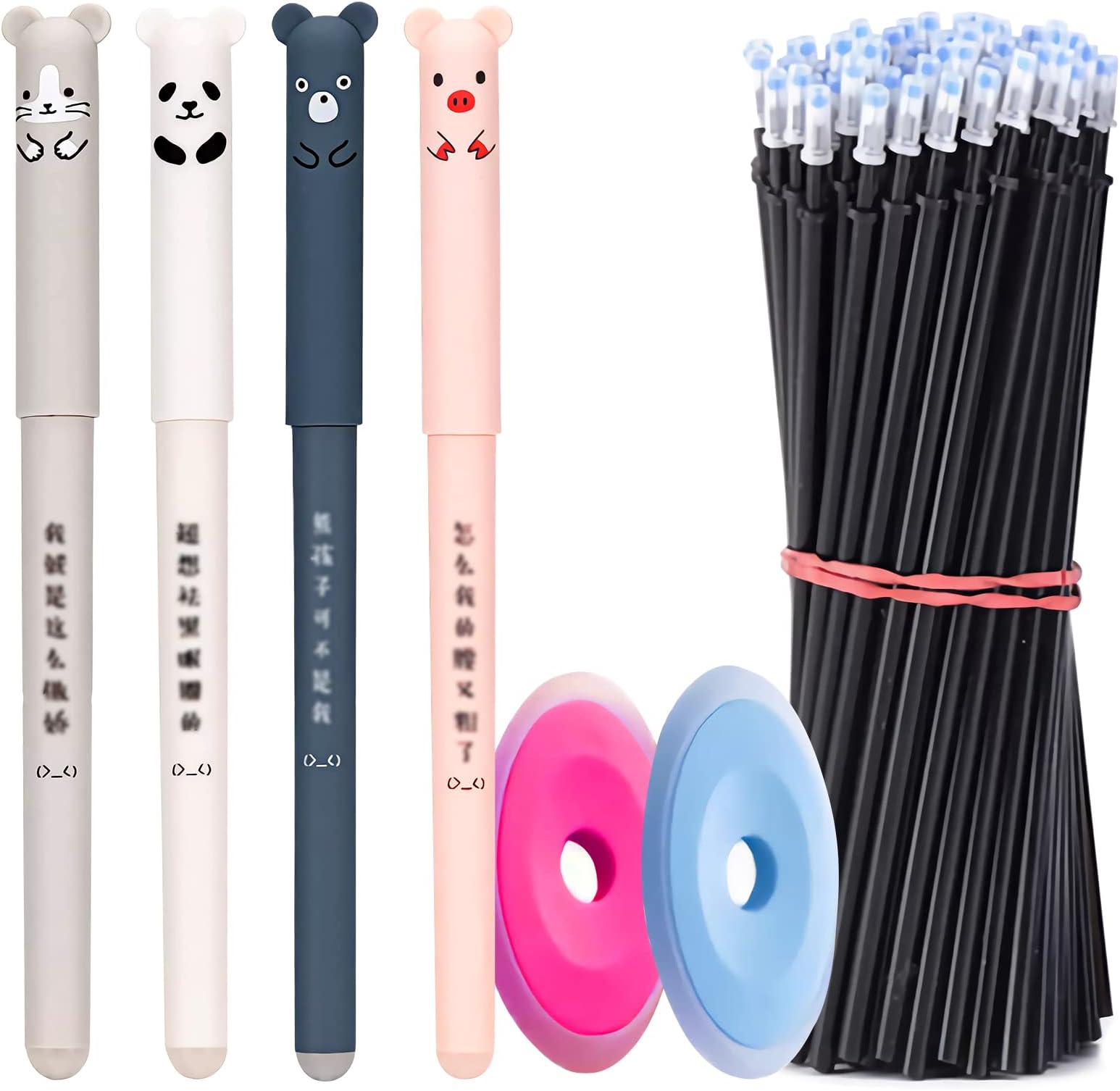 Amazon.com : Ubitree Erasable Gel Pens, 0.5mm Erasable Ballpoint Pen 4 ...