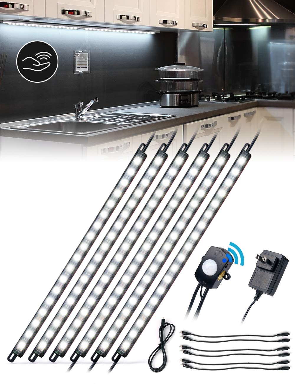 Buy Xprite LED Safe Lighting Kit Linkable Light Bar w/ Motion Sensor ...