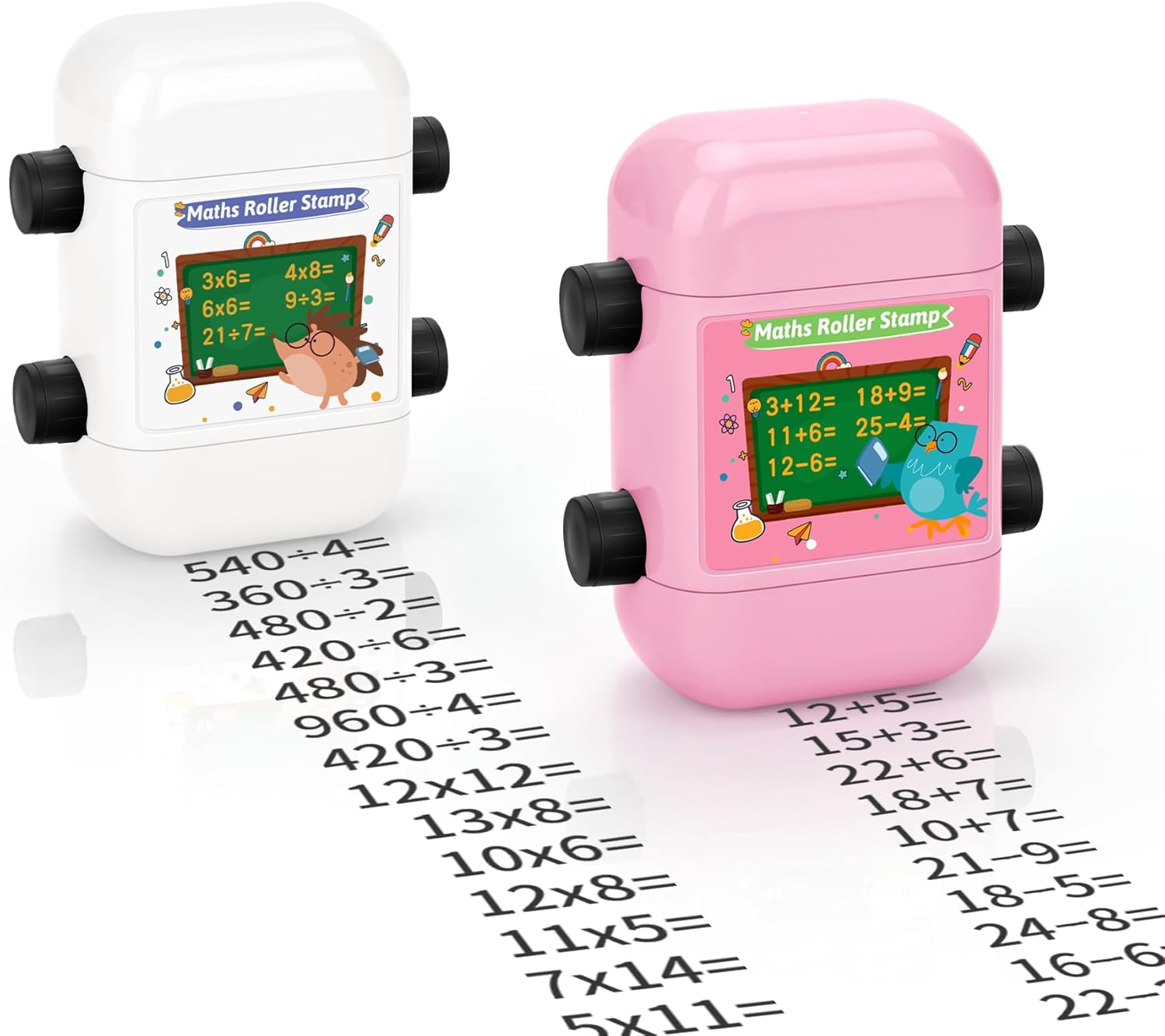 NAKIYO Maths Roller Stamp 2Pcs, Reusable Teacher Supplies for Digital ...