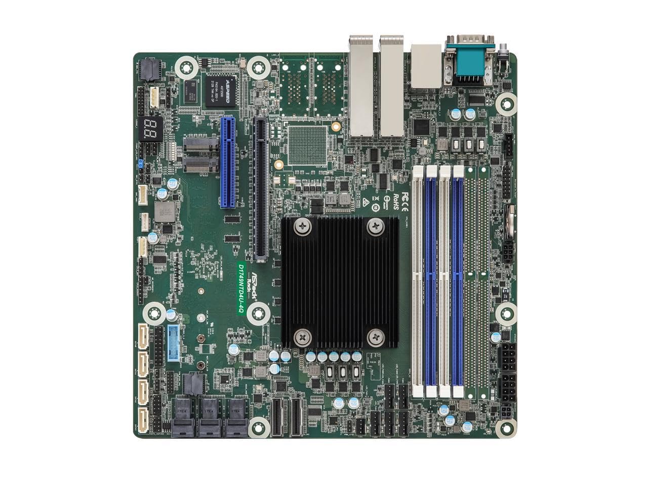 Amazon.com: ASRock Rack D1749NTD4U-4Q Micro-ATX SoC Server Motherboard ...