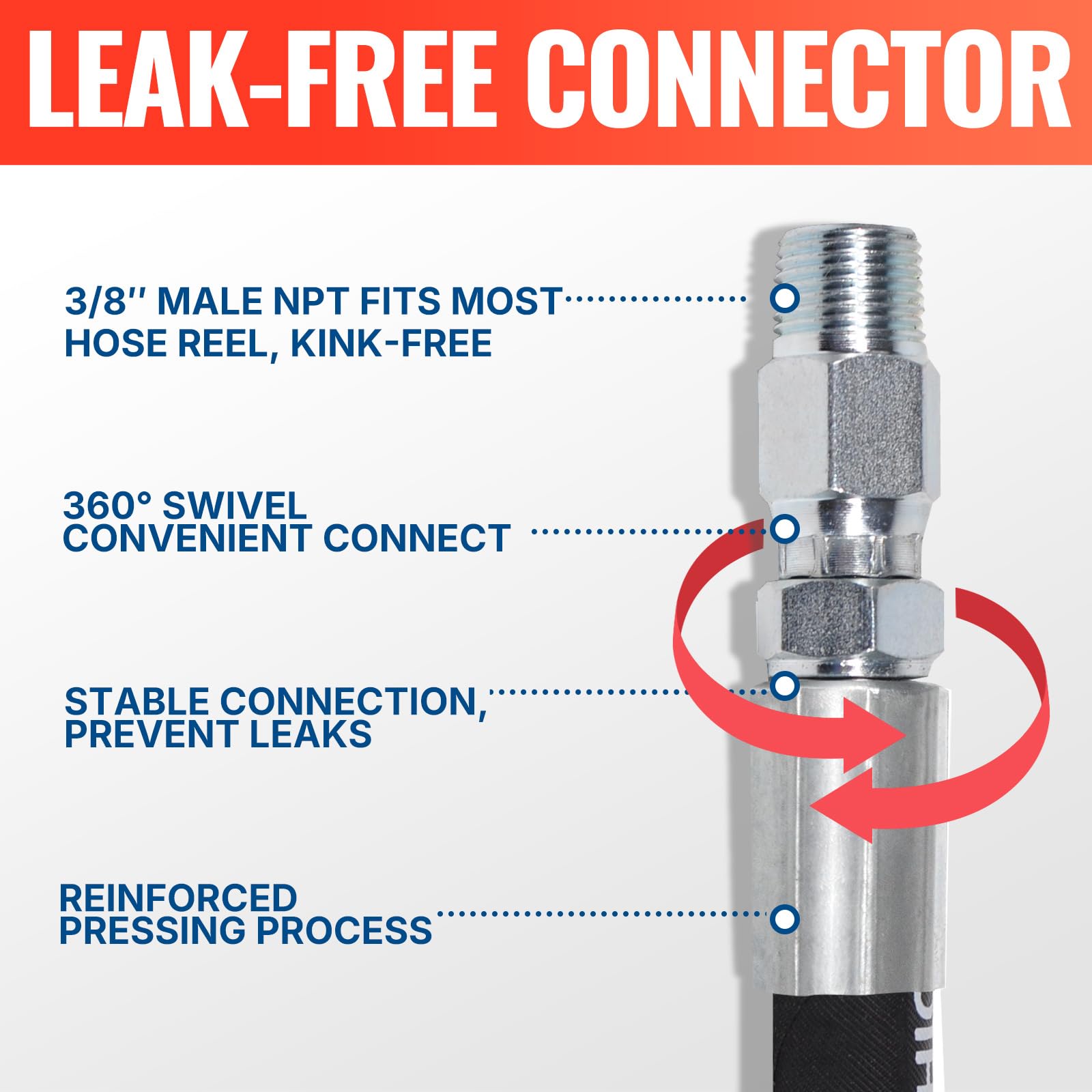 Snapklik.com : YAMATIC Pressure Washer Whip Hose