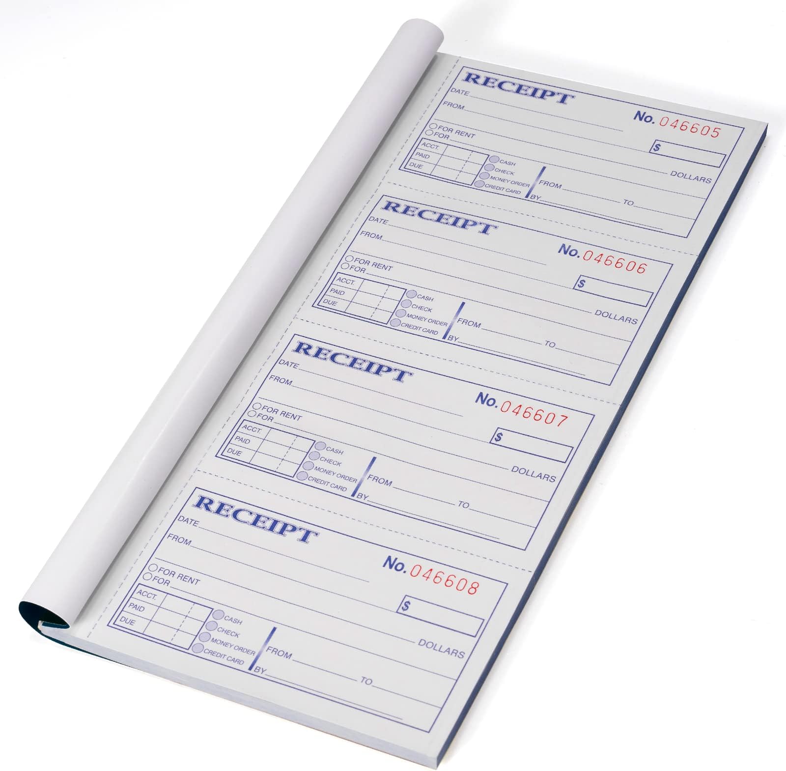 Amazon.com : Receipt Book with Carbon Copies, Rent Receipt Book for ...