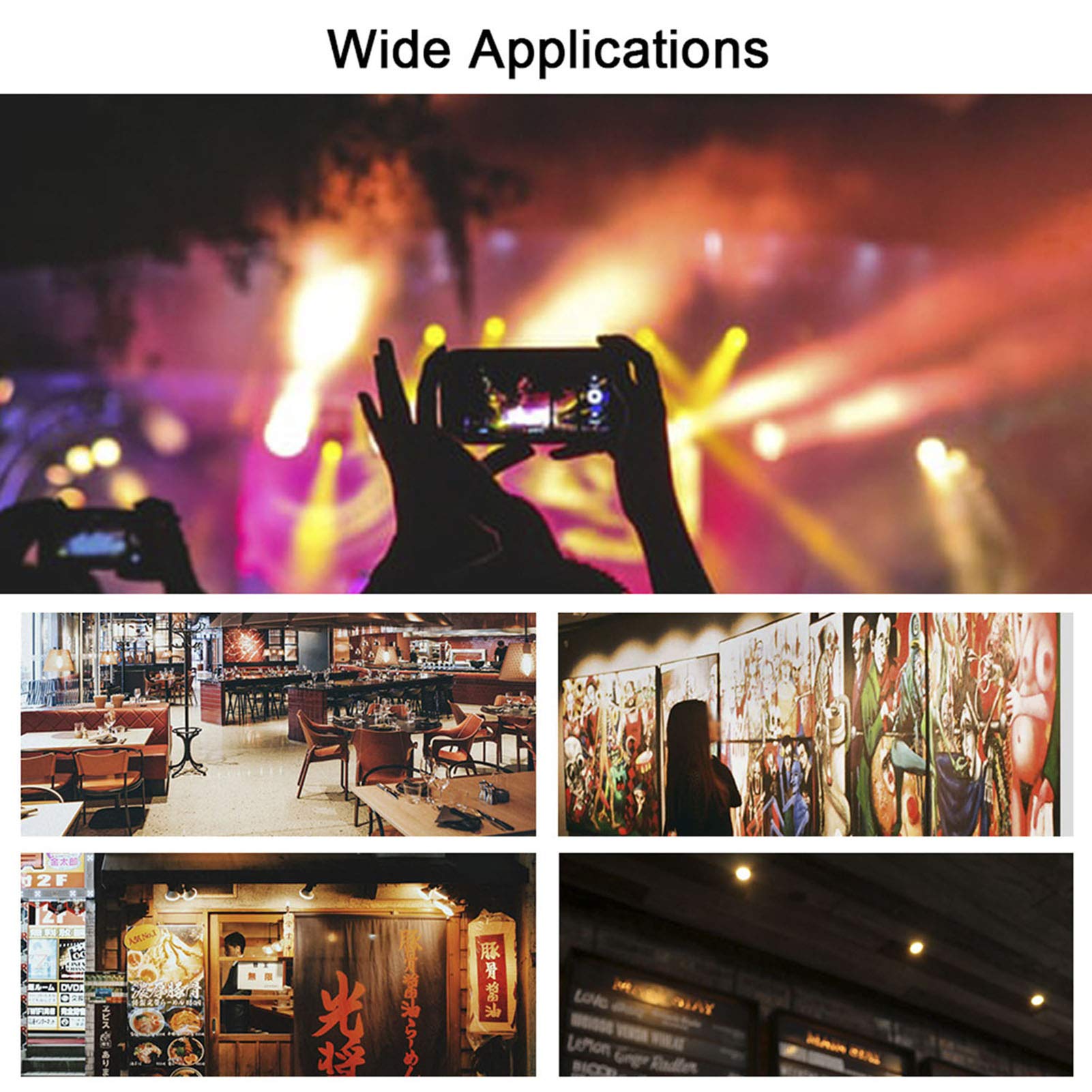 Snapklik.com : Lixada Pinspot LED DJ Effect Light, Mini RGBW LED Beam ...