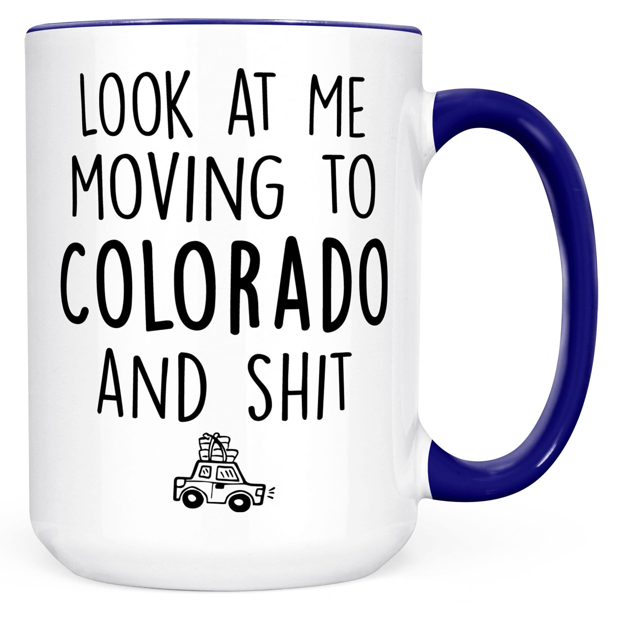 Amazon.com | Sweet & Salty Look at Me Moving to Colorado Mug, Coworker ...