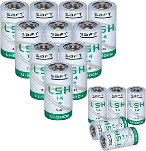 Amazon.com: *15-Pack LSH14 Battery (3.6v & 5800mAh),for SAFT LSH14 ...