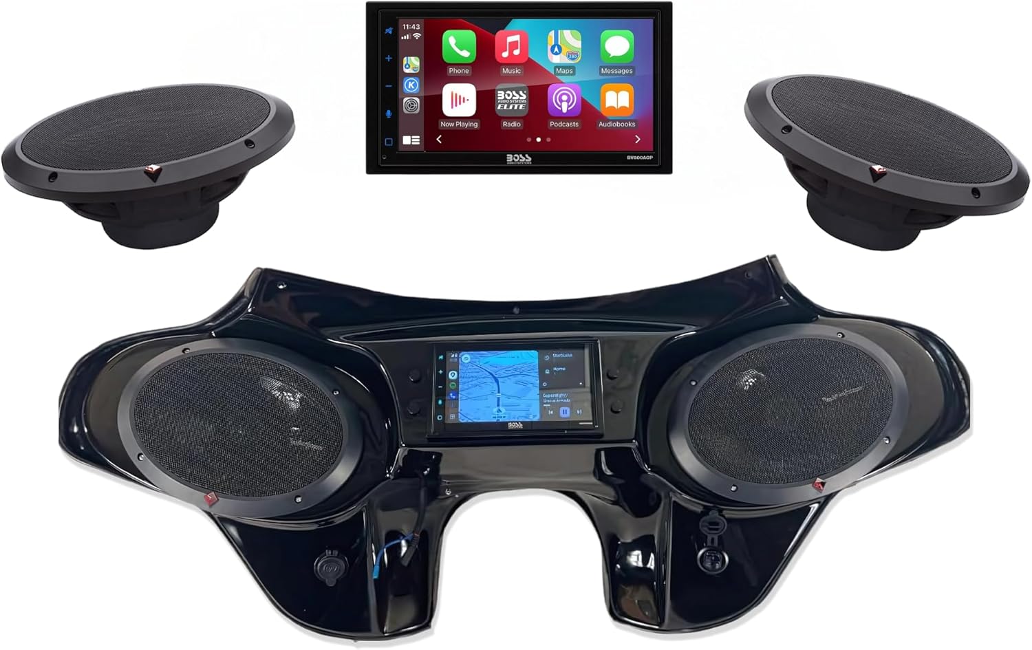 Amazon.com: Vector Batwing Fairing for Harley Davidson Freewheeler ...