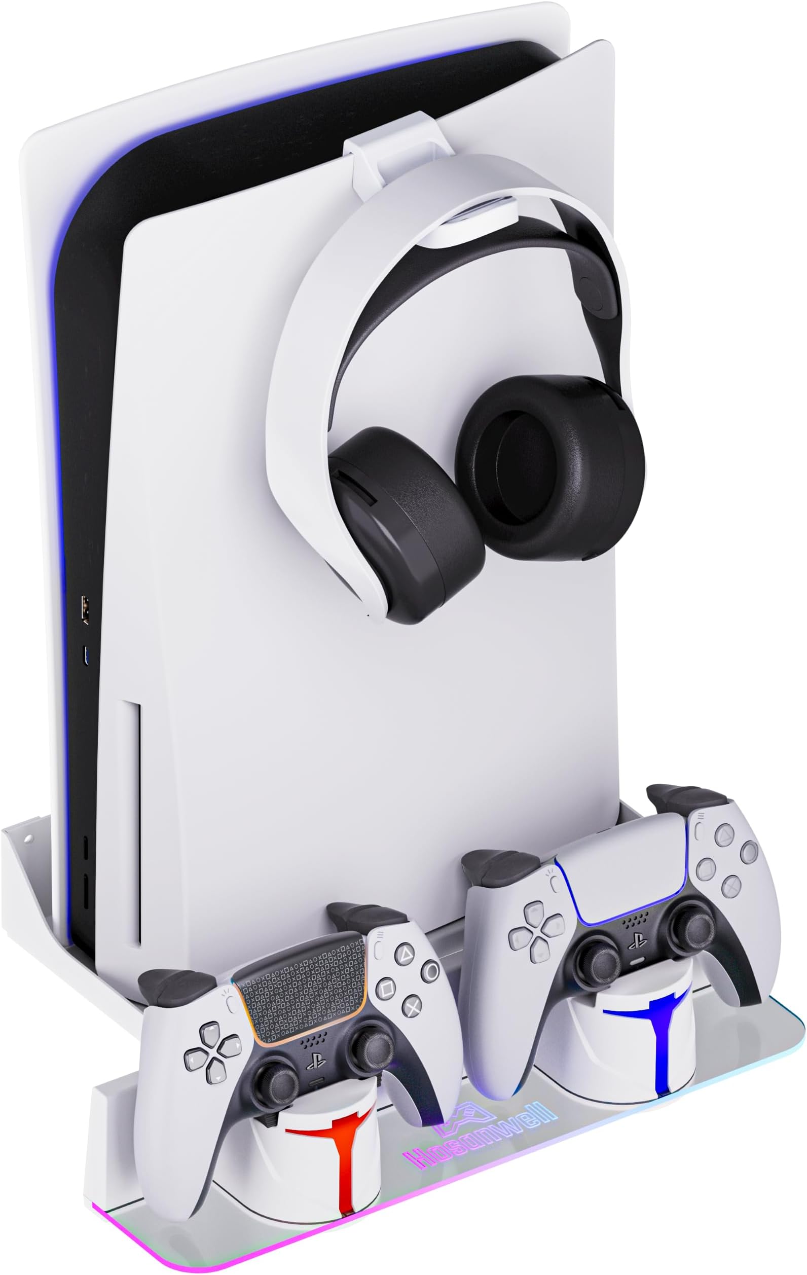 Amazon.com: Hosanwell PS5 Wall Mount Kit with Charging Station ...