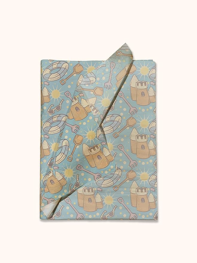 Amazon.com: Beach Fun Printed Tissue Paper -Tissue Paper for Gift Bags ...