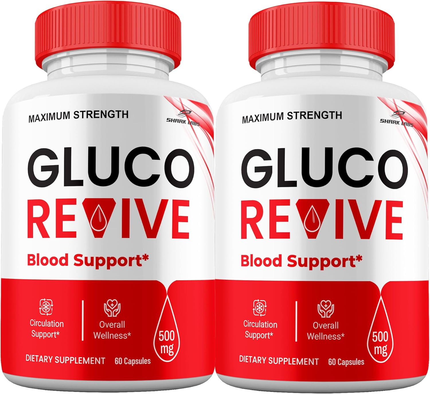 Amazon.com: Shark Labs Gluco Revive Pills, Maximum Strength Formula ...