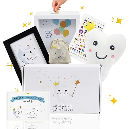 Amazon.com : Tooth Fairy's First Lost Tooth Kit: A 6-Piece Keepsake ...