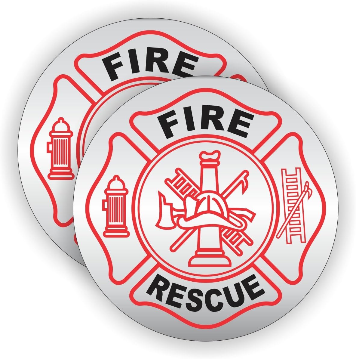 Amazon.com: Fire / Rescue Hard Hat Decal / Helmet Sticker Firefighter ...