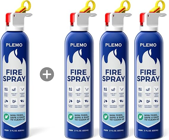 PLEMO F62N Compact Fire Extinguisher 4-Pack: Amazon.com: Tools & Home ...
