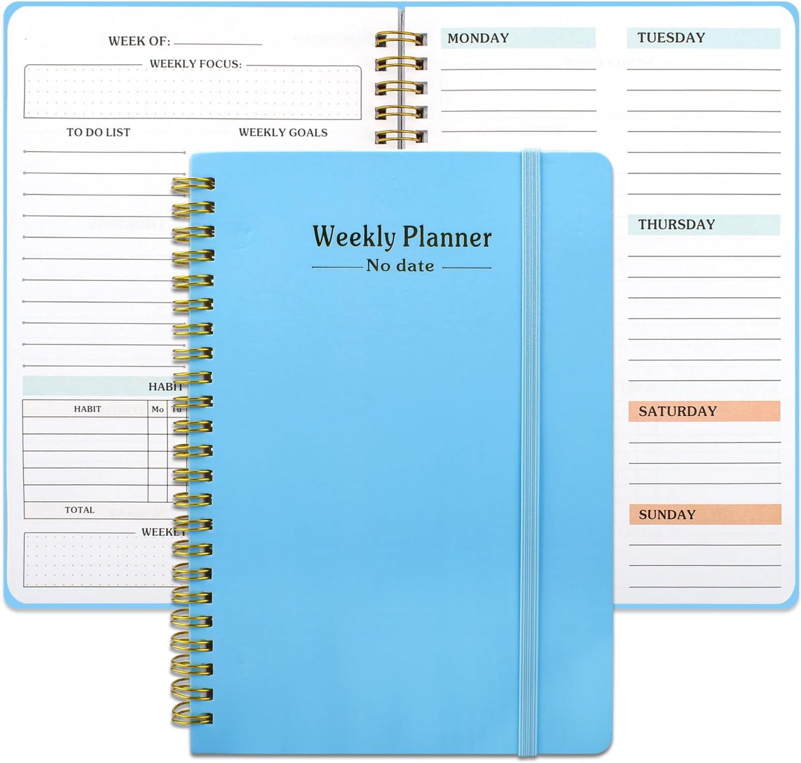 Monthly Budget Planner - 14 Months Undated Financial Planner Organizer ...
