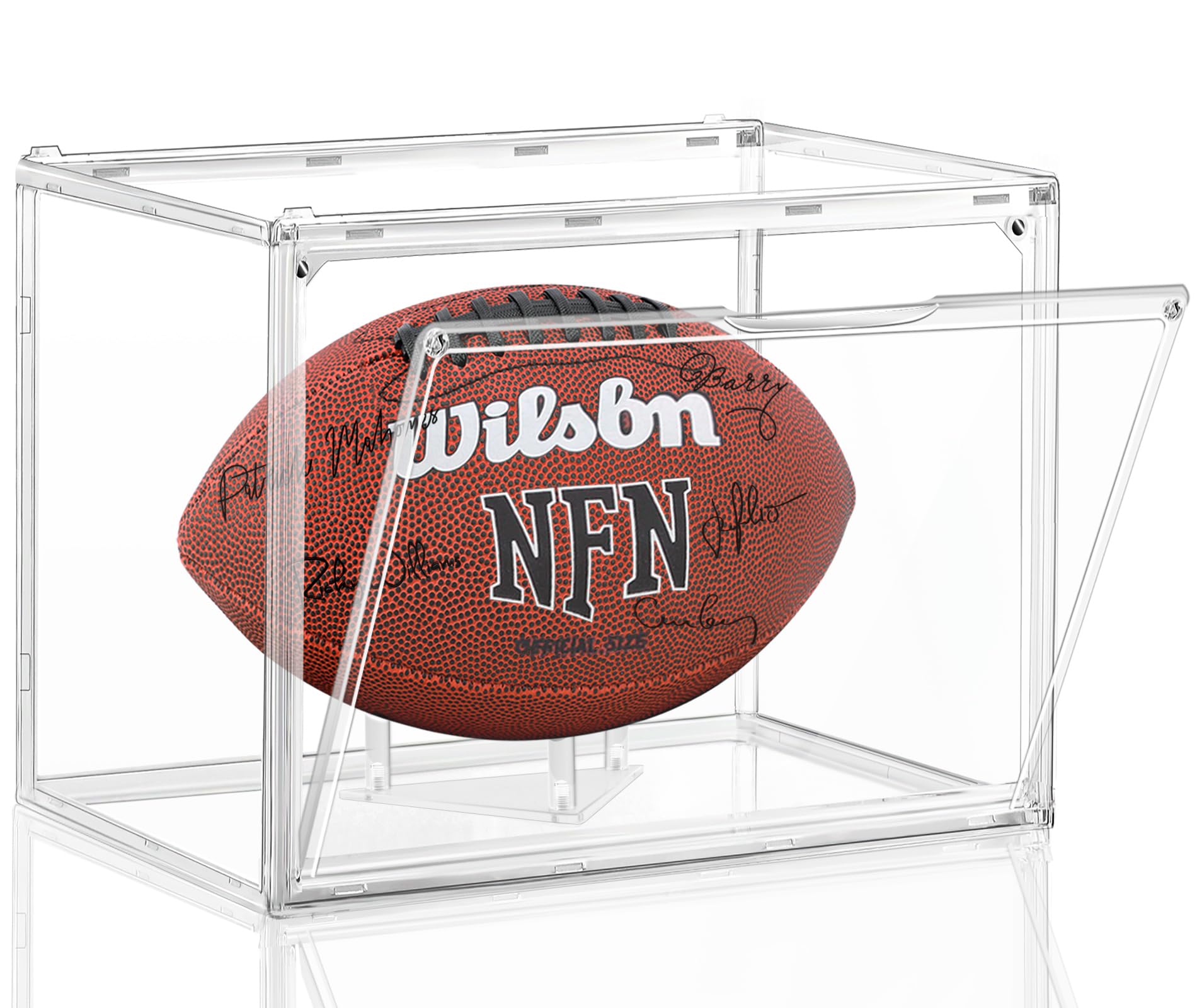 Amazon.com: Football Display Case, KKU Acrylic Clear Football Case Full ...
