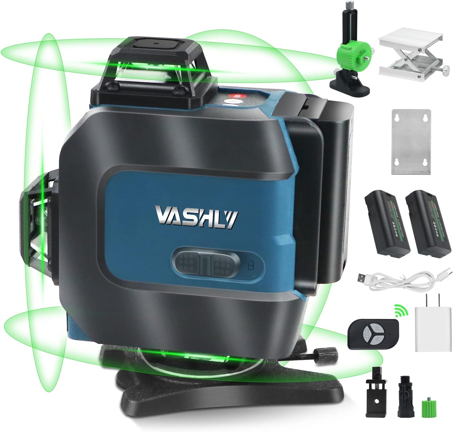 PREXISO 360° Laser Level with Tripod, 100Ft Self Leveling Cross Line ...