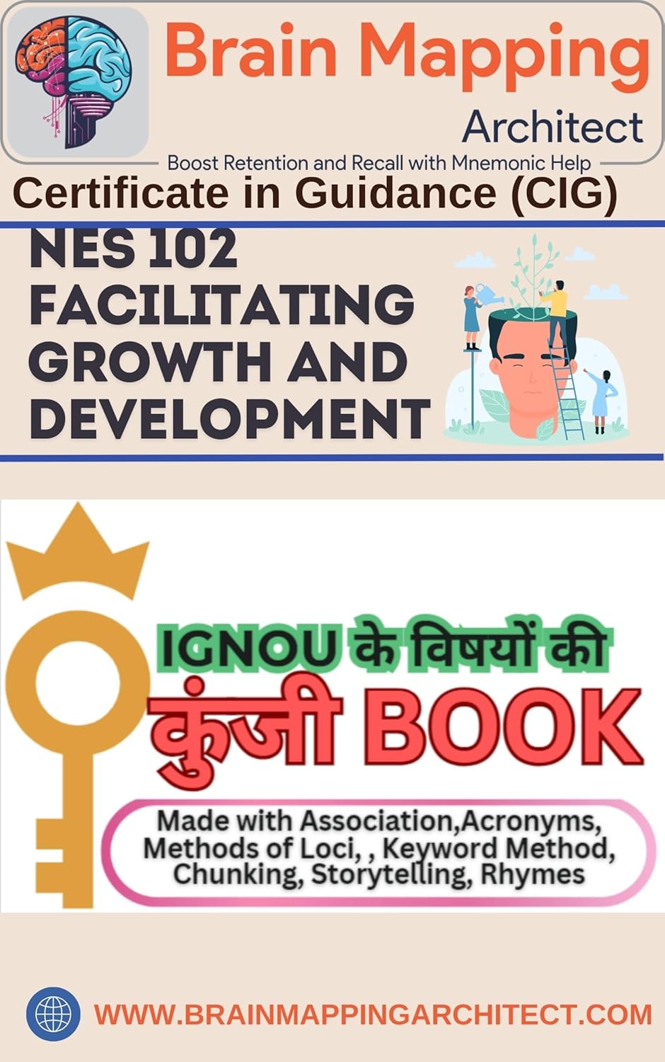 Buy IGNOU NES 102 Facilitating Growth and Development - Mnemonic-Based Book for Easy Learning ...