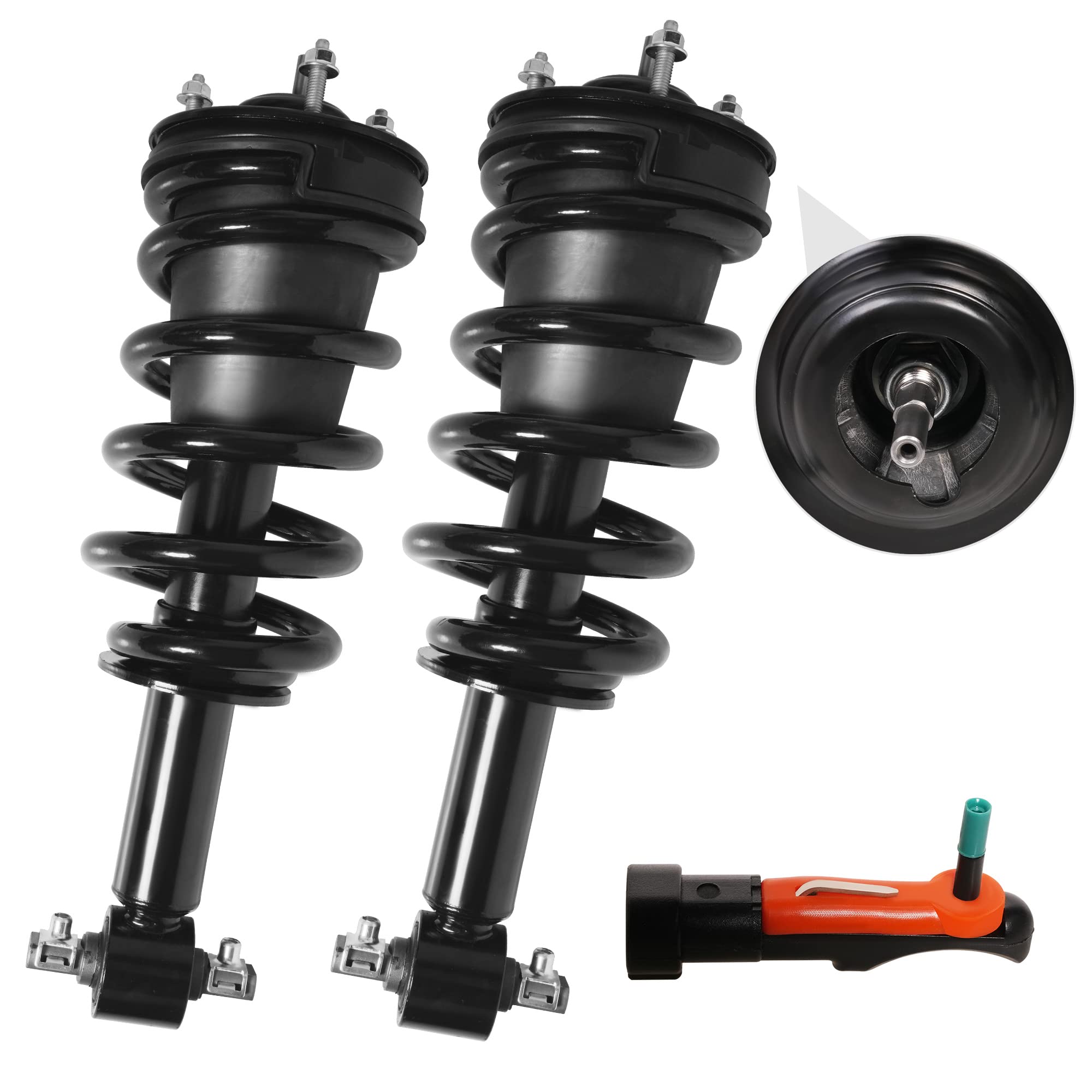 Amazon.com: Set of 2 Front Complete Strut Assemblies with Coil Springs ...