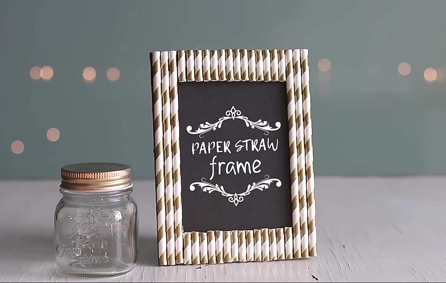 Paper Straw Frame 3 Ps Set Multicolor : Amazon.in: Home & Kitchen
