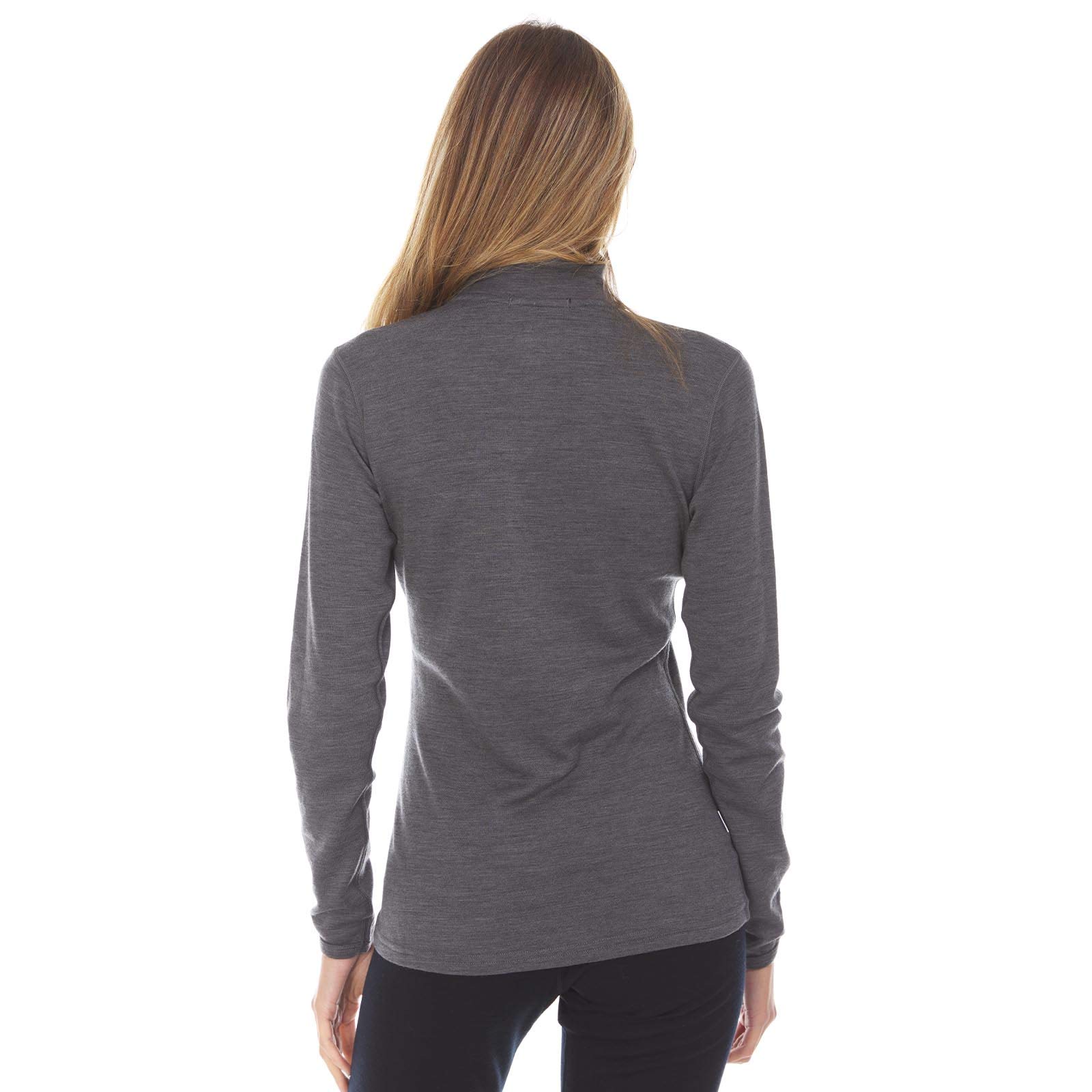 Snapklik.com : 100% Merino Wool - Midweight Womens 1/4 Zip - Midlayer ...