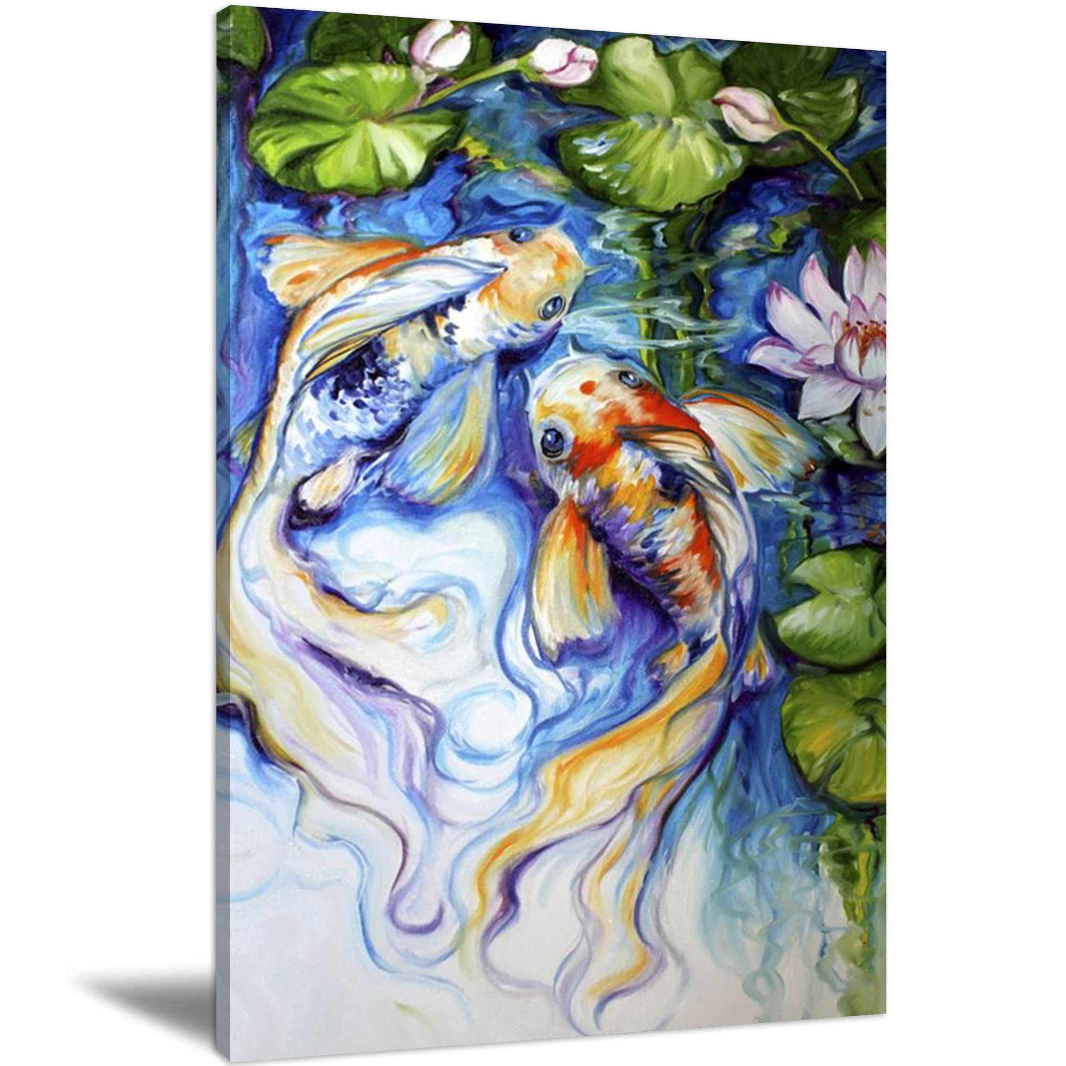 Abstract Koi Fish Painting