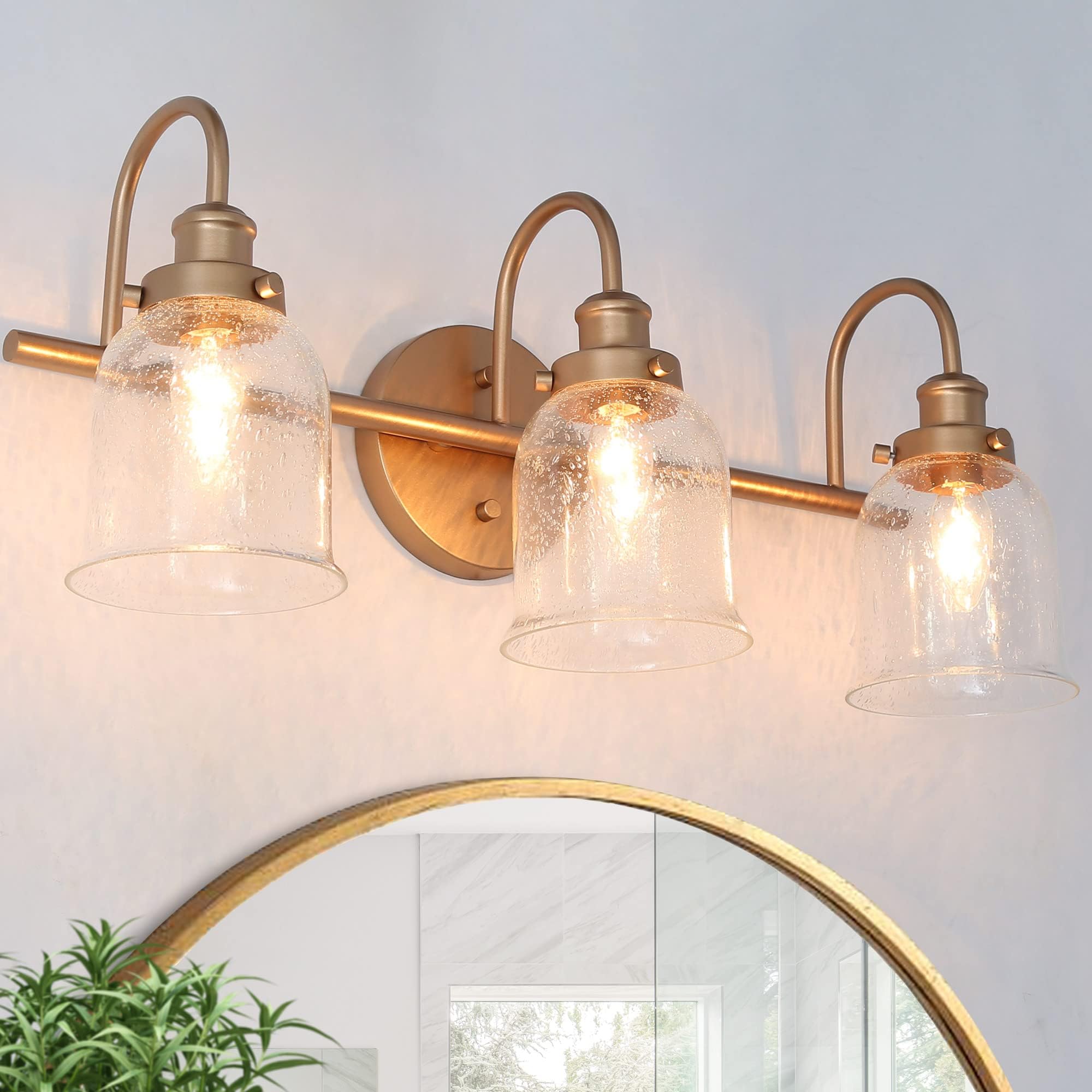 Kira Home Greyson 22" 3-Light Farmhouse Vanity/Bathroom Light ...