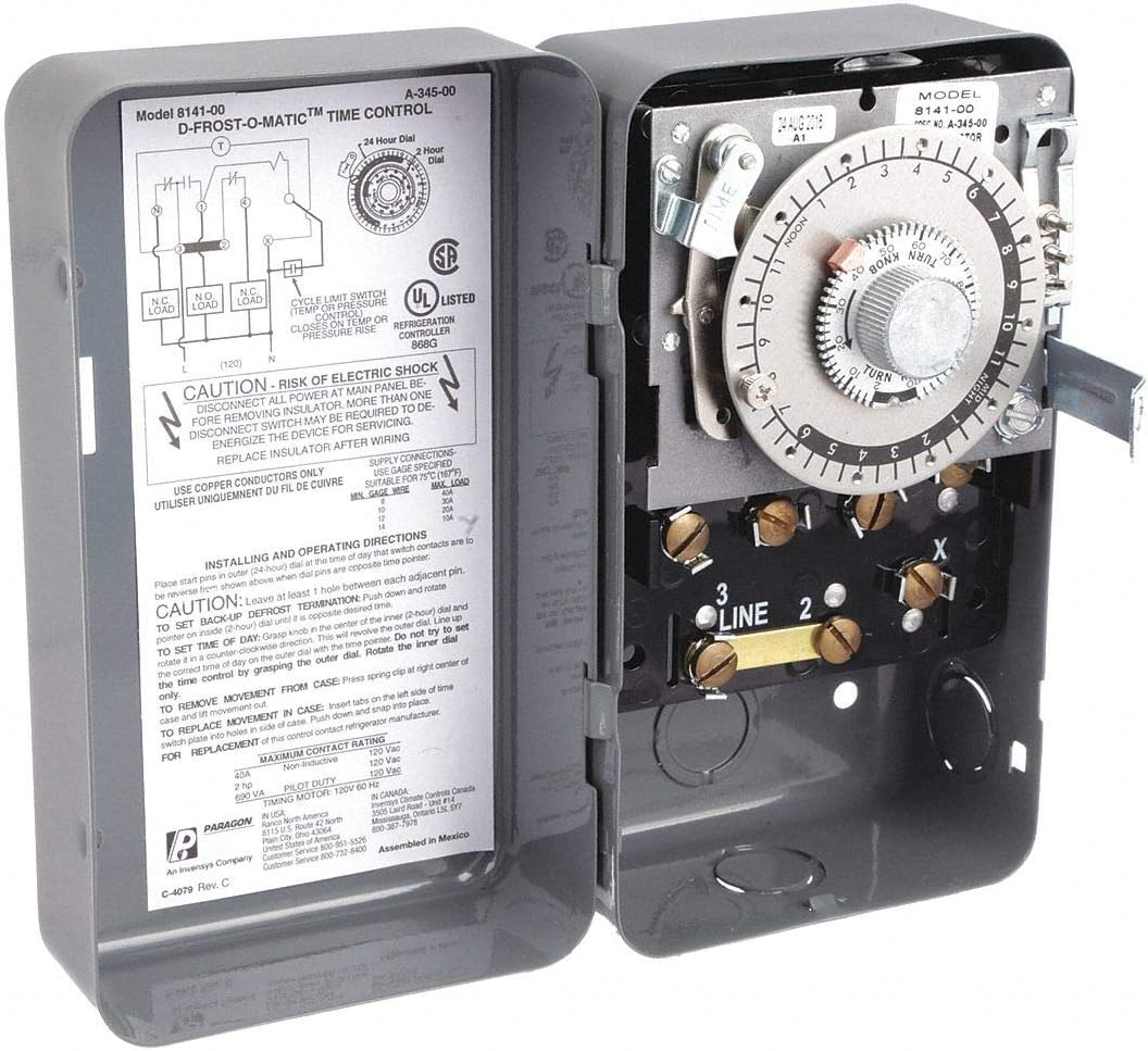 Amazon.com: Robertshaw 8145-20 Complete Commercial Defrost Timer : Home ...