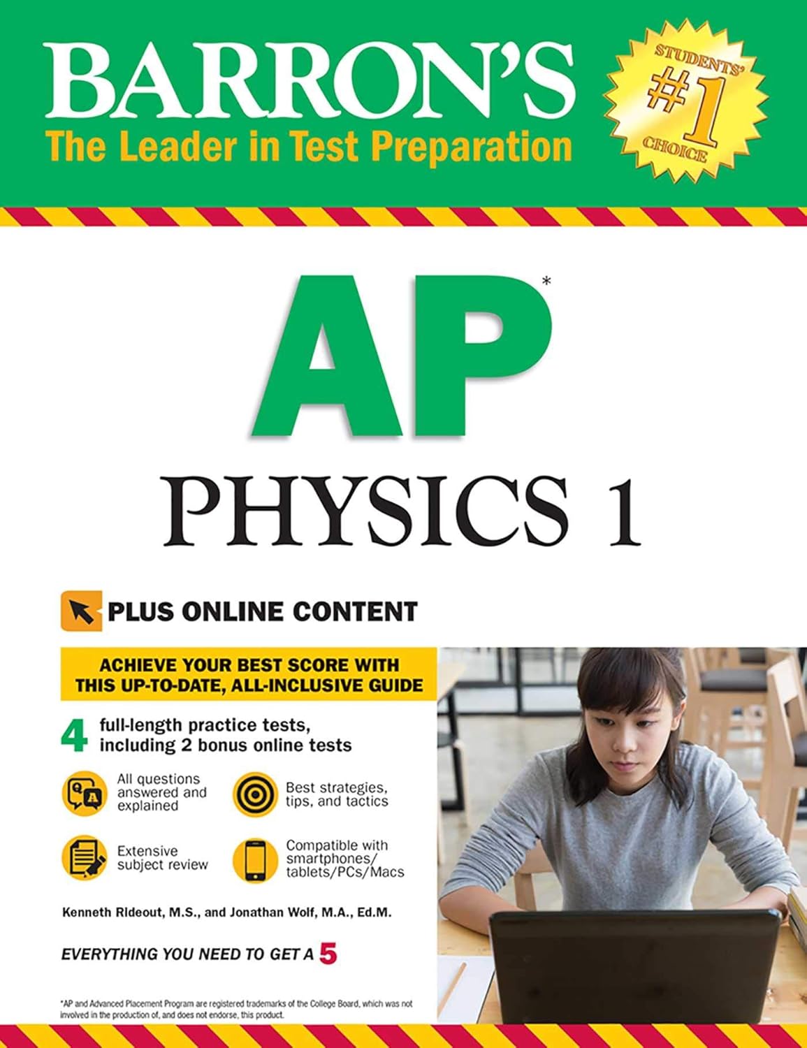 Amazon.com: AP Physics 1 with Online Tests (Barron's AP Physics 1 and 2 ...