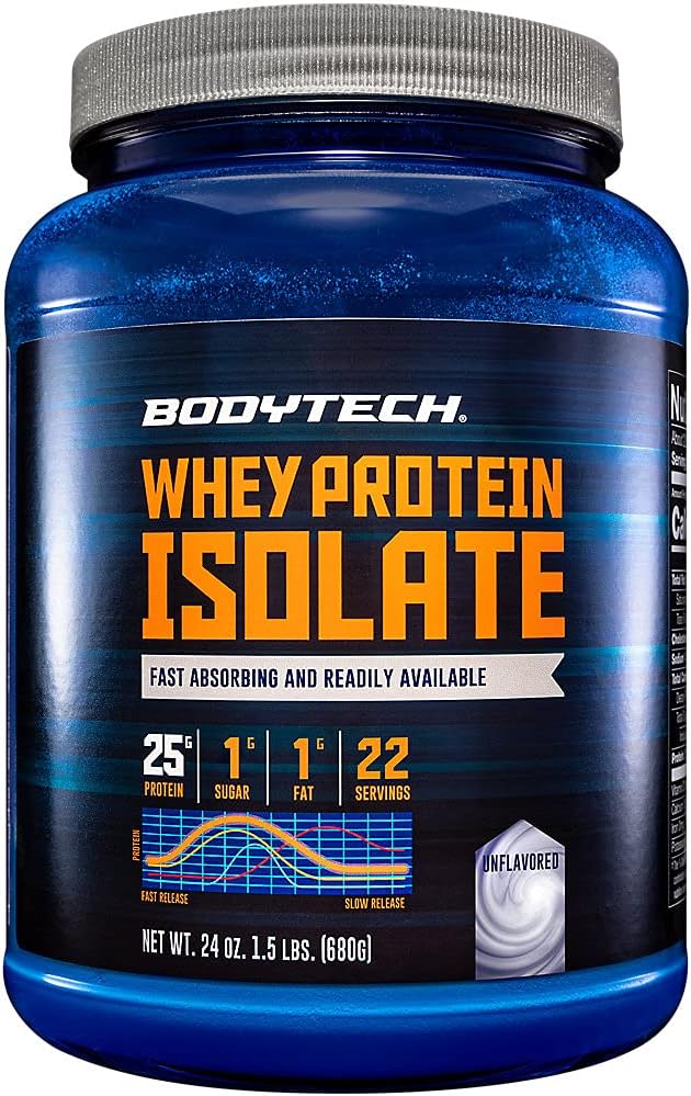 Amazon.com: BodyTech Whey Protein Isolate Powder - with 25 Grams of ...