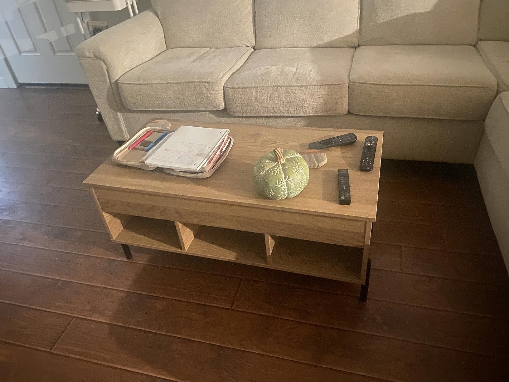 $19/mo - Finance Tangkula Lift Top Coffee Table with Metal Legs, Rising ...
