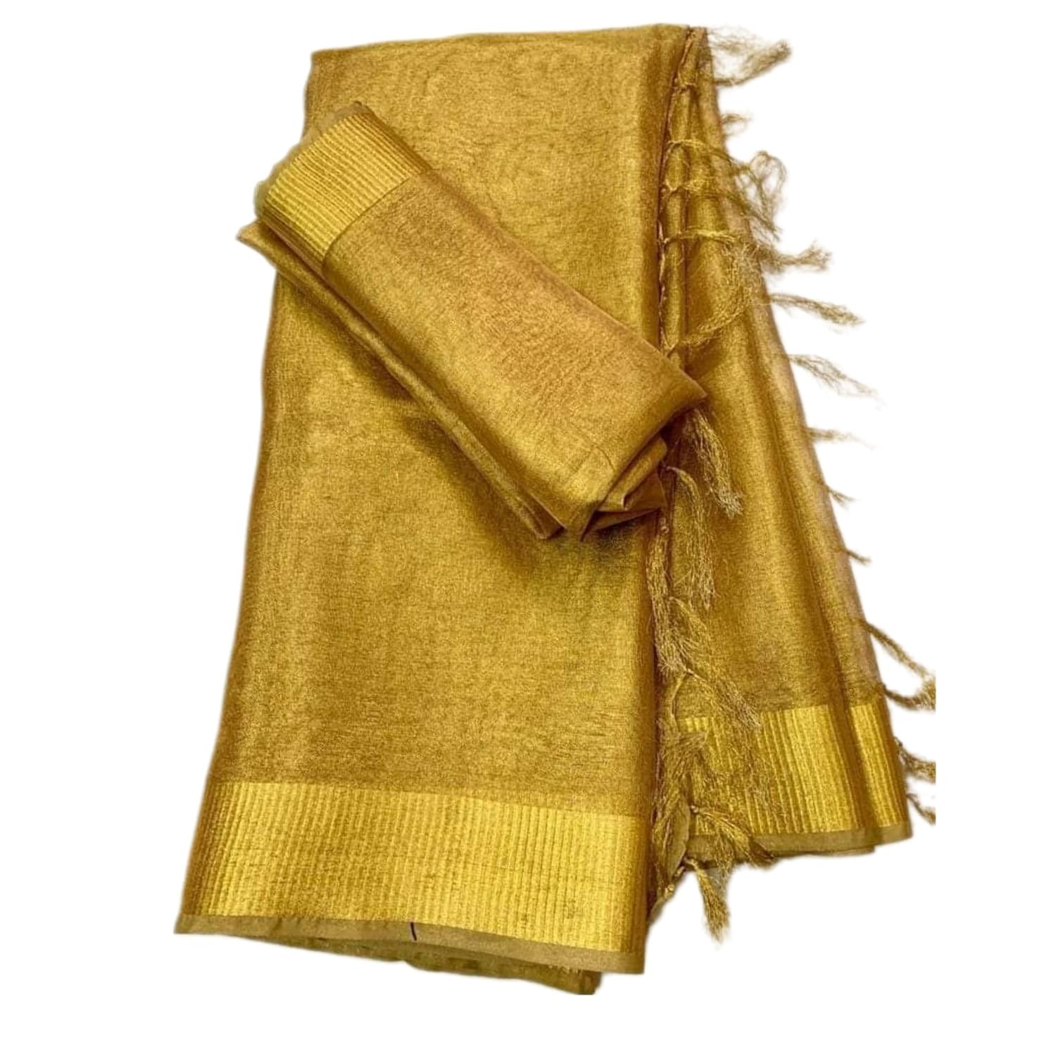 Buy Zafreen Handloom Womens|Linen Saree With Handwoven Zari Border ...
