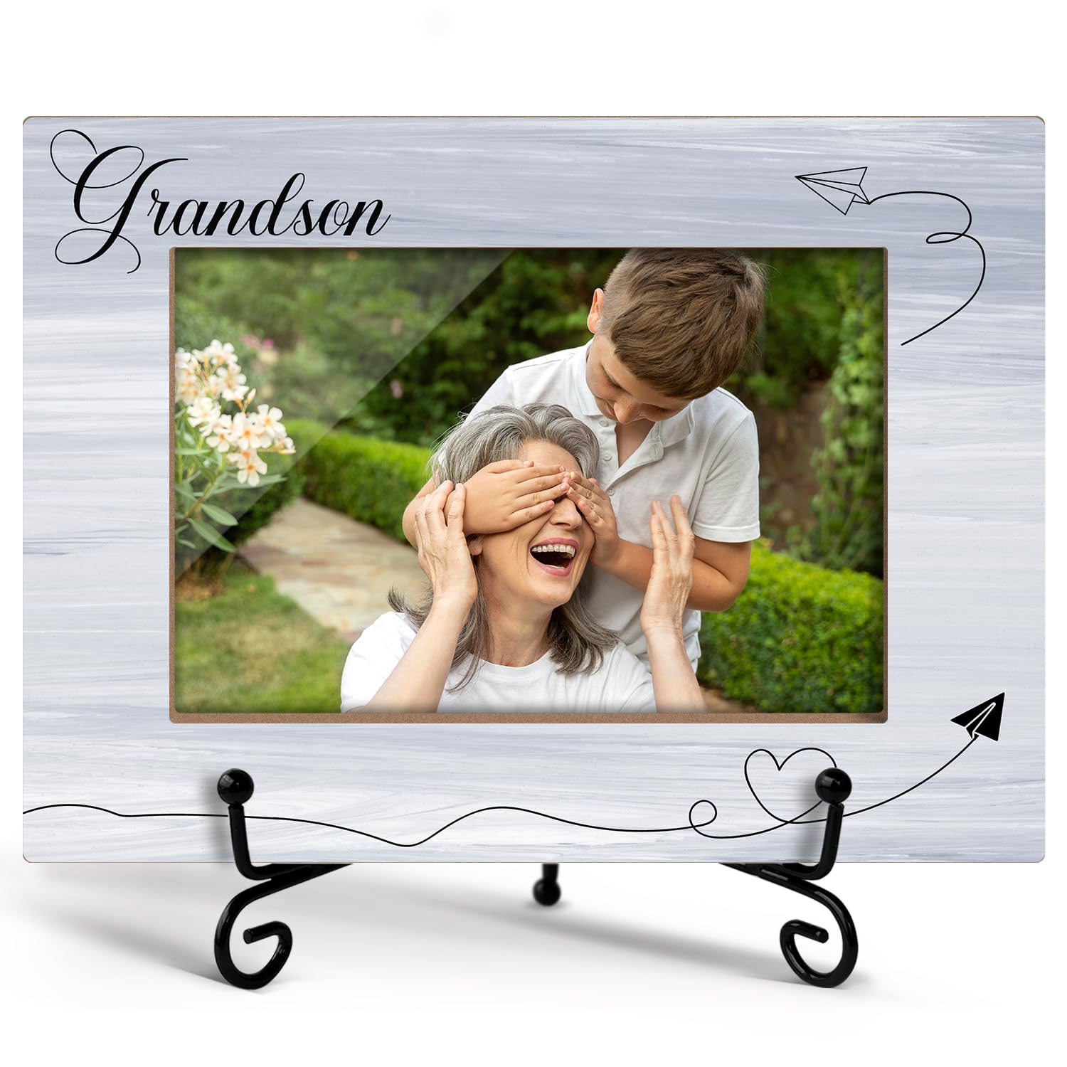 Amazon.com - Grandson Picture Frame, 4x6 Picture Frame Wood, Grandma ...