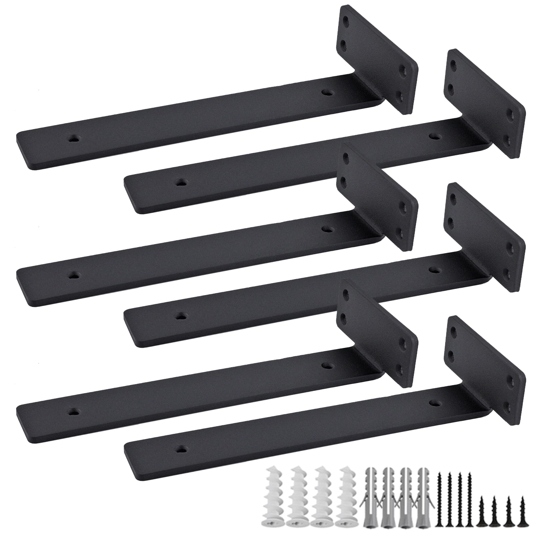 Floating Shelf Bracket 10 Inch Heavy Duty Shelves Brackets Capacity 160 ...