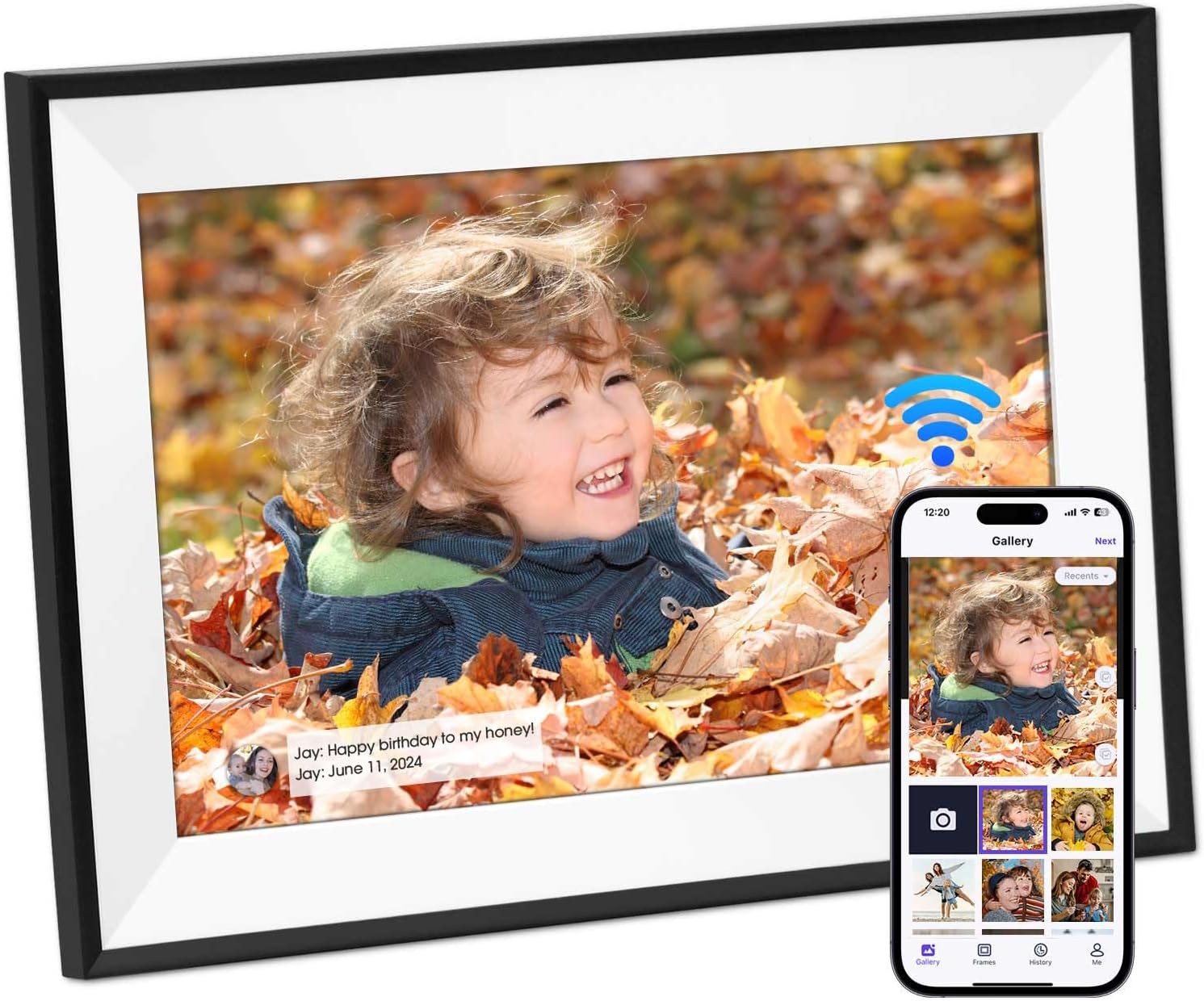 Ekasoco WiFi Digital Photo Frame 10.1 Inch, Digital Photo Frame ...