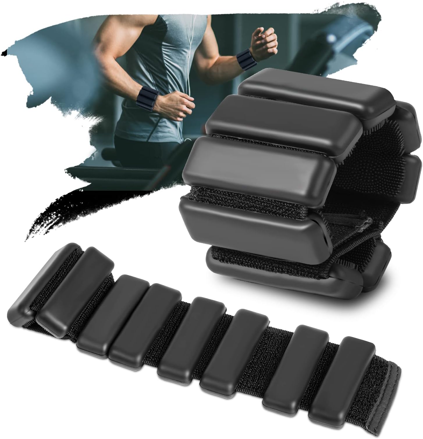 Sportneer Ankle Weights, Adjustable Weights Wrist Arm Leg Weight Straps ...