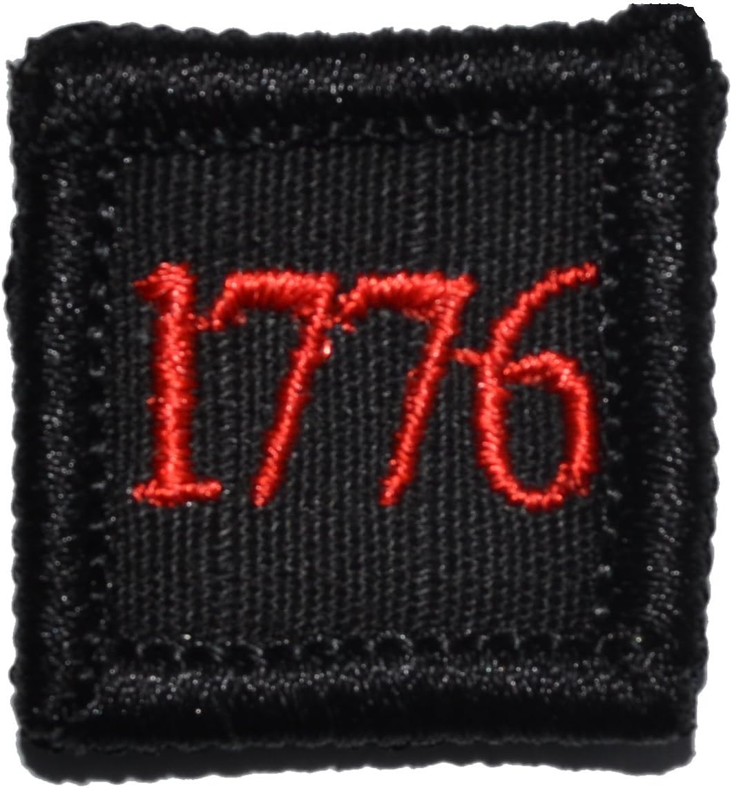 Amazon.com: 1776 American Independance 1x1 inch Patch - Multiple Colors ...