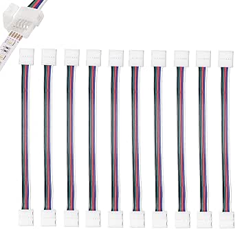 YUTOKEER 5 pin led Connector,LED Light Strip Connector for RGBW 12 mm ...