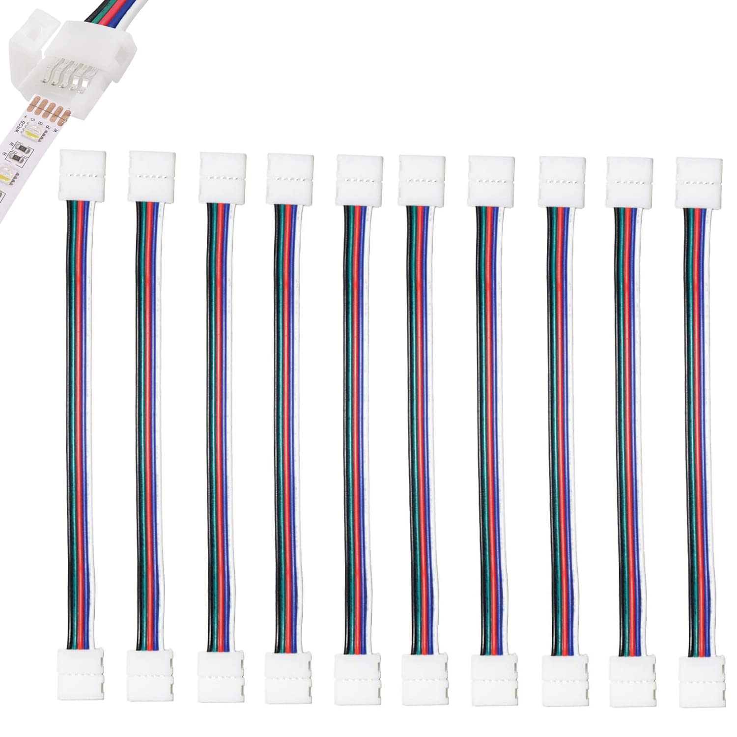 Buy 5 pin led Connector,LED Light Strip Connector for RGBW 12 mm Wide ...