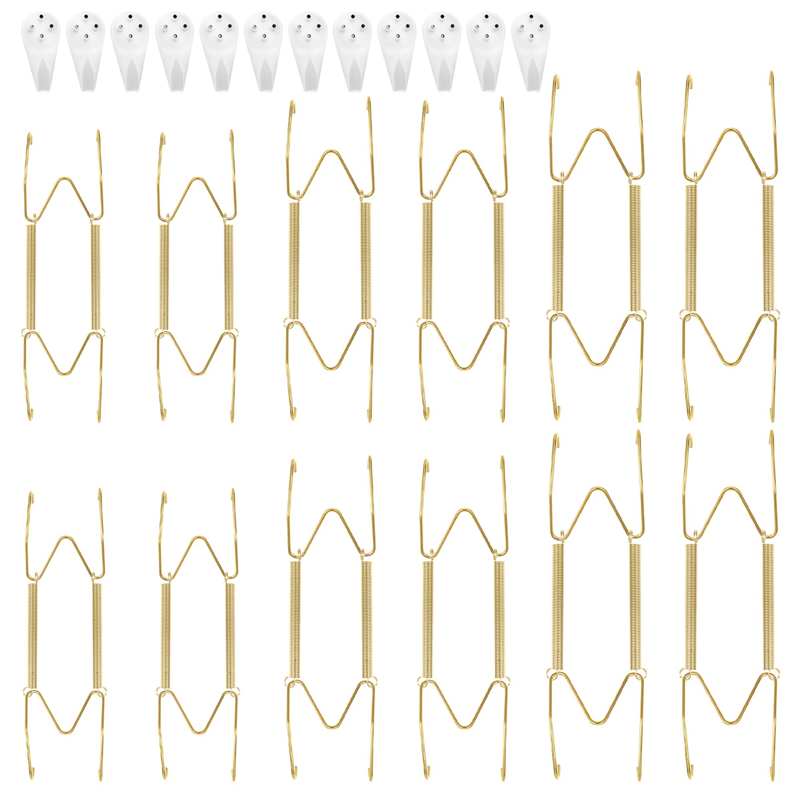 Amazon.com: 12 Pieces Invisible Plate Hangers Wall Plate Hangers ...