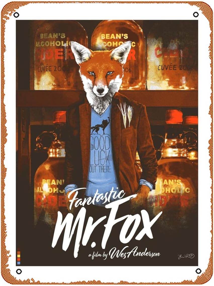 Amazon.com: Fantastic Mr Fox Art Print - Vintage Poster 8x12 Inches ...