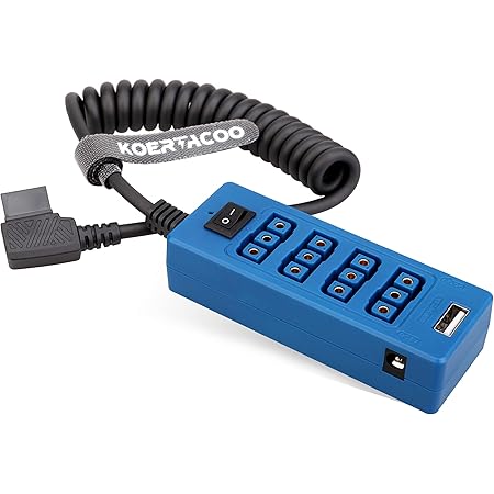Amazon.com : KOERTACOO D-TAP Male to 4-Port D-Tap Female Power Splitter ...