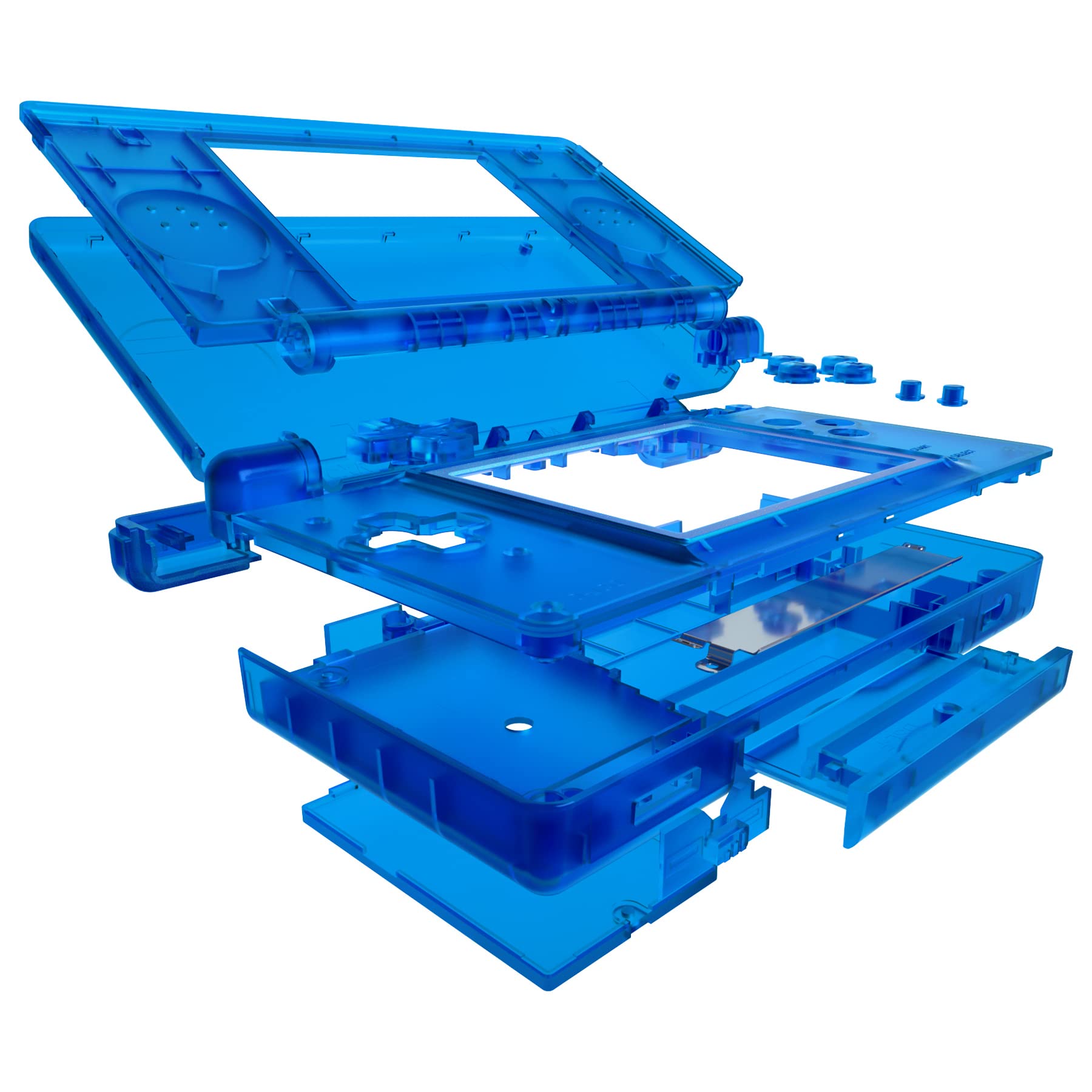 Snapklik.com : eXtremeRate Clear Blue Replacement Full Housing Shell ...